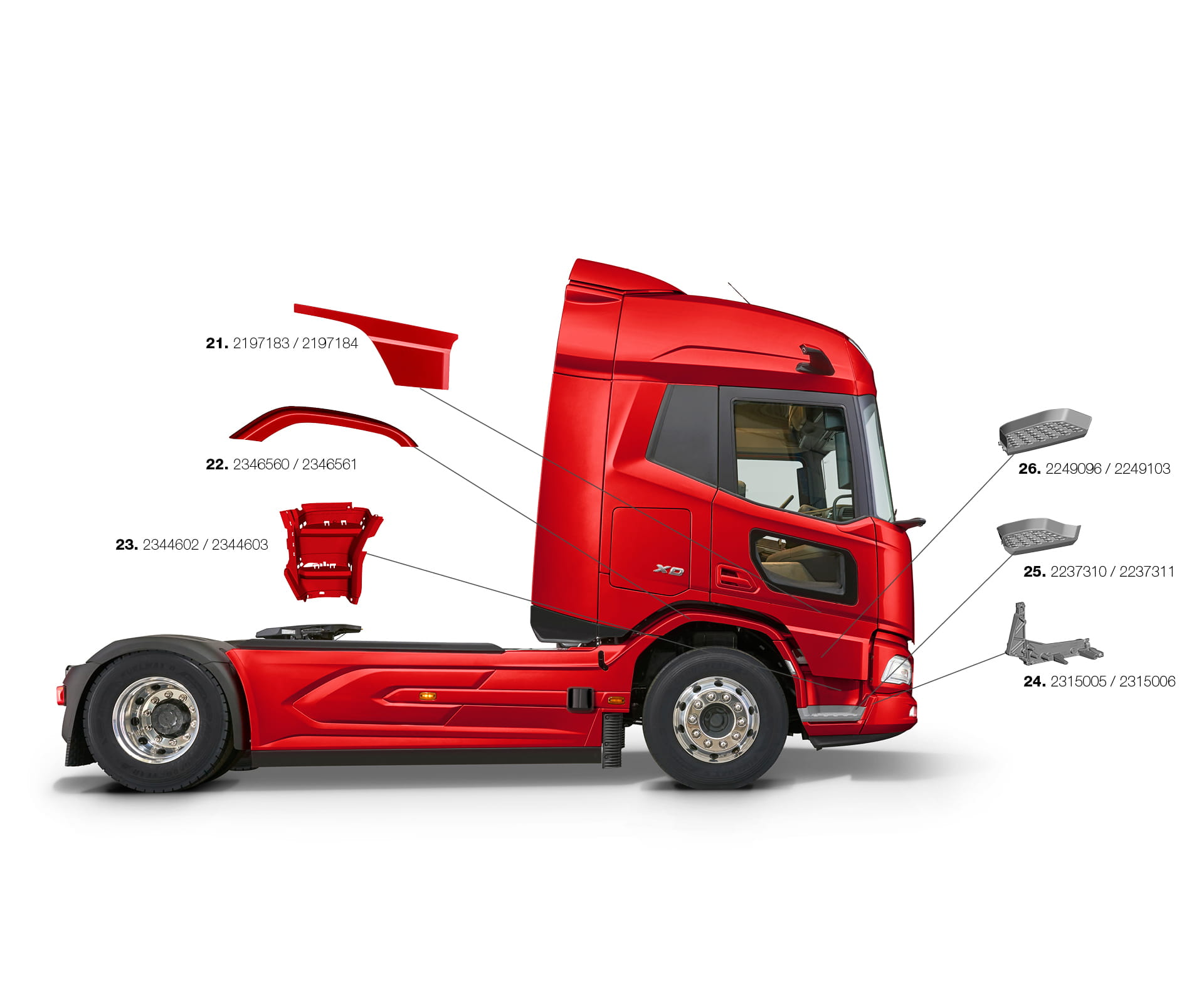 DAF Webshop | Body Parts