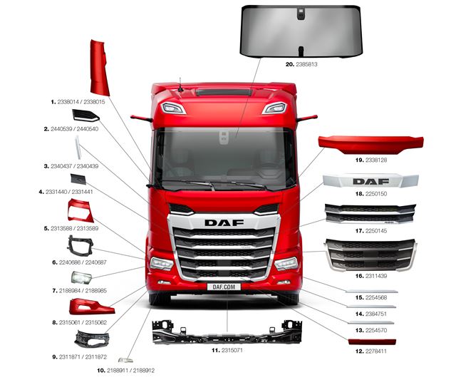 Webshop DAF | Body Parts