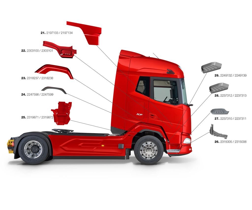 DAF Webshop | Body Parts