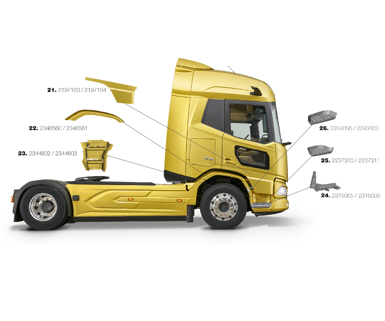DAF Webshop | Body Parts